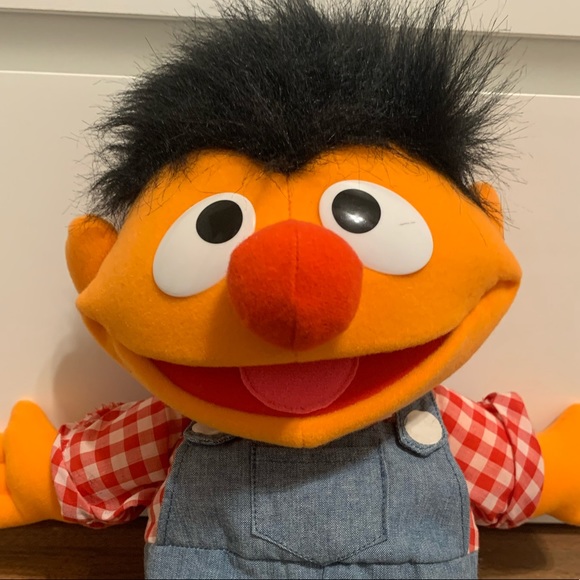 Hasbro | Toys | 995 Farmer Ernie Sesame Street Hasbro Plush Toy | Poshmark